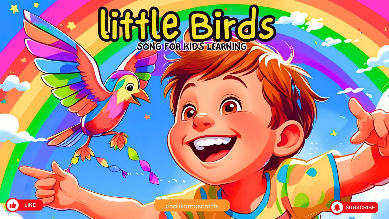 Little Birds Singing – A Fun Bird Song for Kids Learning - YouTube