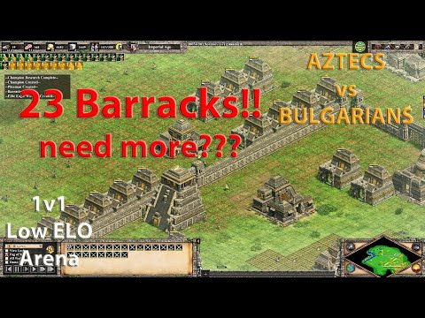 AOE2 DE - 23 Barracks with 5 Relics - Game 1 of 2 - YouTube