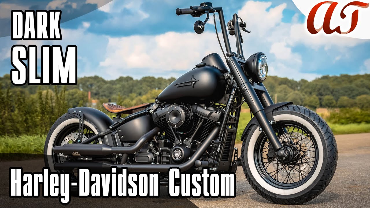2021 Harley-Davidson SOFTAIL SLIM Custom: DARK SLIM * A&T Design - YouTube