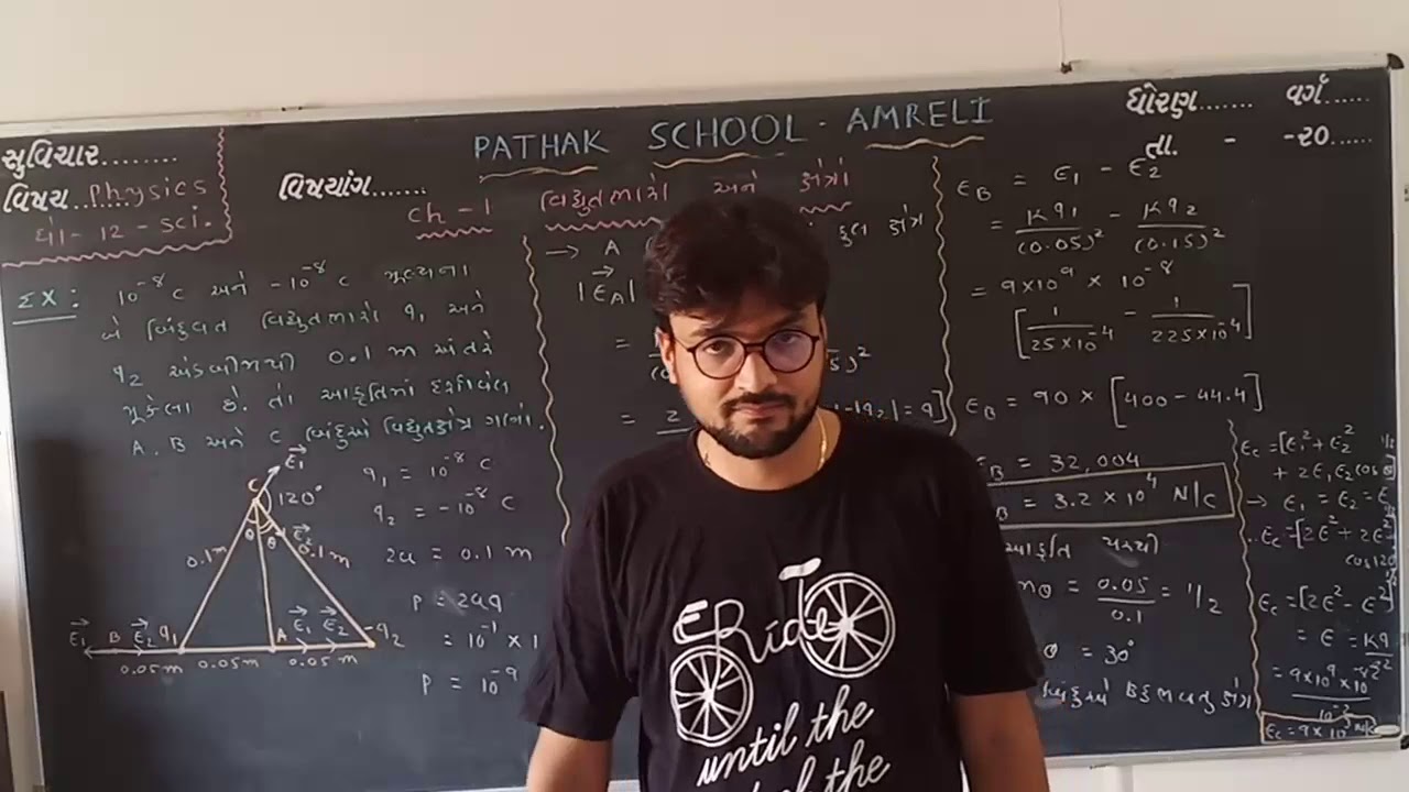 12 Science | Physics | Ch_1 | Lecture 16 | Pathak School Amreli - YouTube
