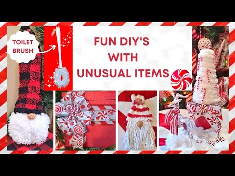 Mystery box challenge! Fun and easy Christmas crafts using unusual ...