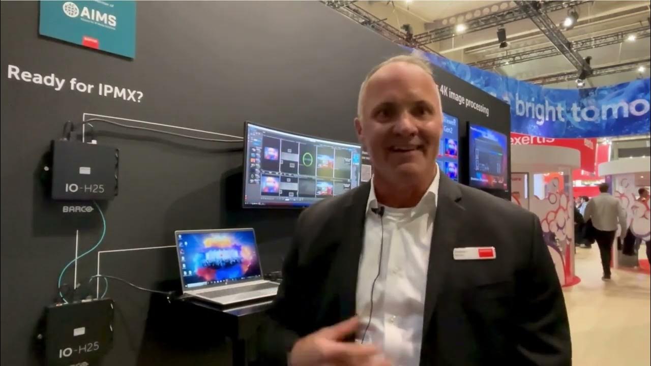 ISE 2024: Barco IO Gateway AV-over-IP transcoder - YouTube