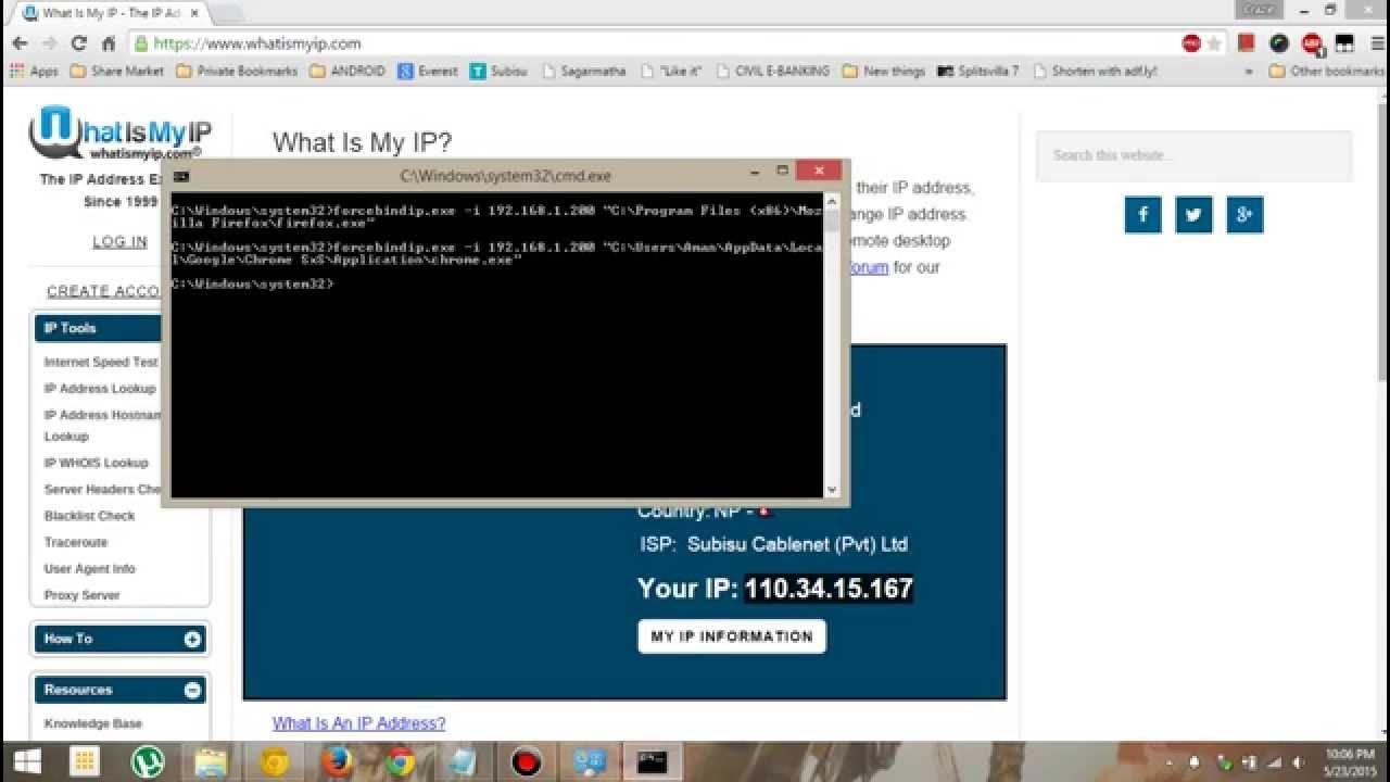How to use ForceBindIP to use multiple internet connection at once? - YouTube
