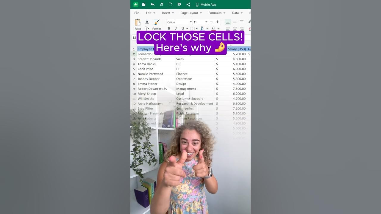 Sheets Hack | Lock your cells to copy formulas without hassle 🔒 #sheets #excel #exceltips - YouTube