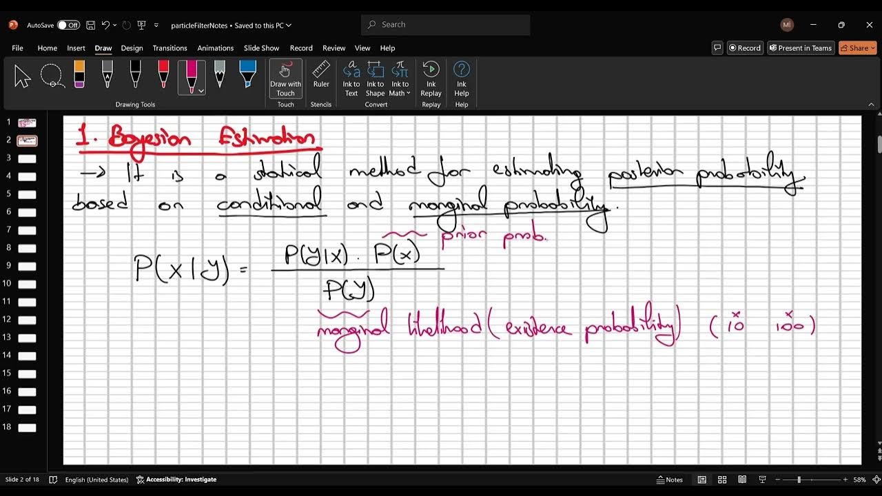 Particle Filter Design - Les 1 - Bayesian Estimation - YouTube
