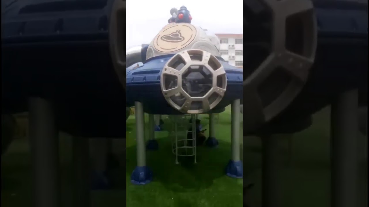 Flying Saucer\Space themed playground equipment project - YouTube