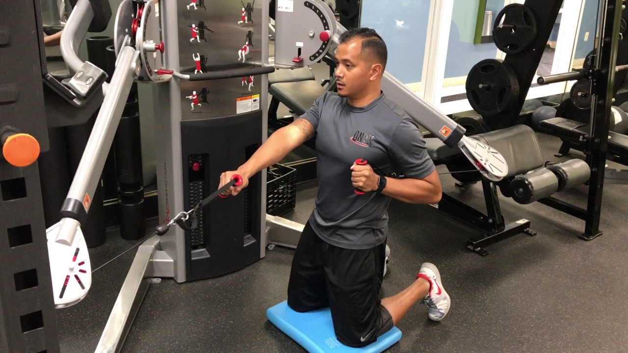 Kneeling Push/Pull - YouTube