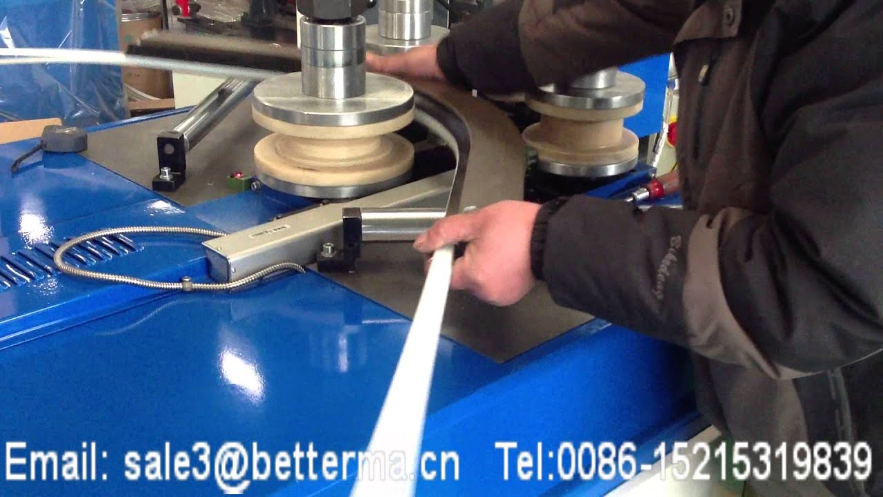 Full automatic CNC bending arch aluminum door window machine WY360A-CNC ...