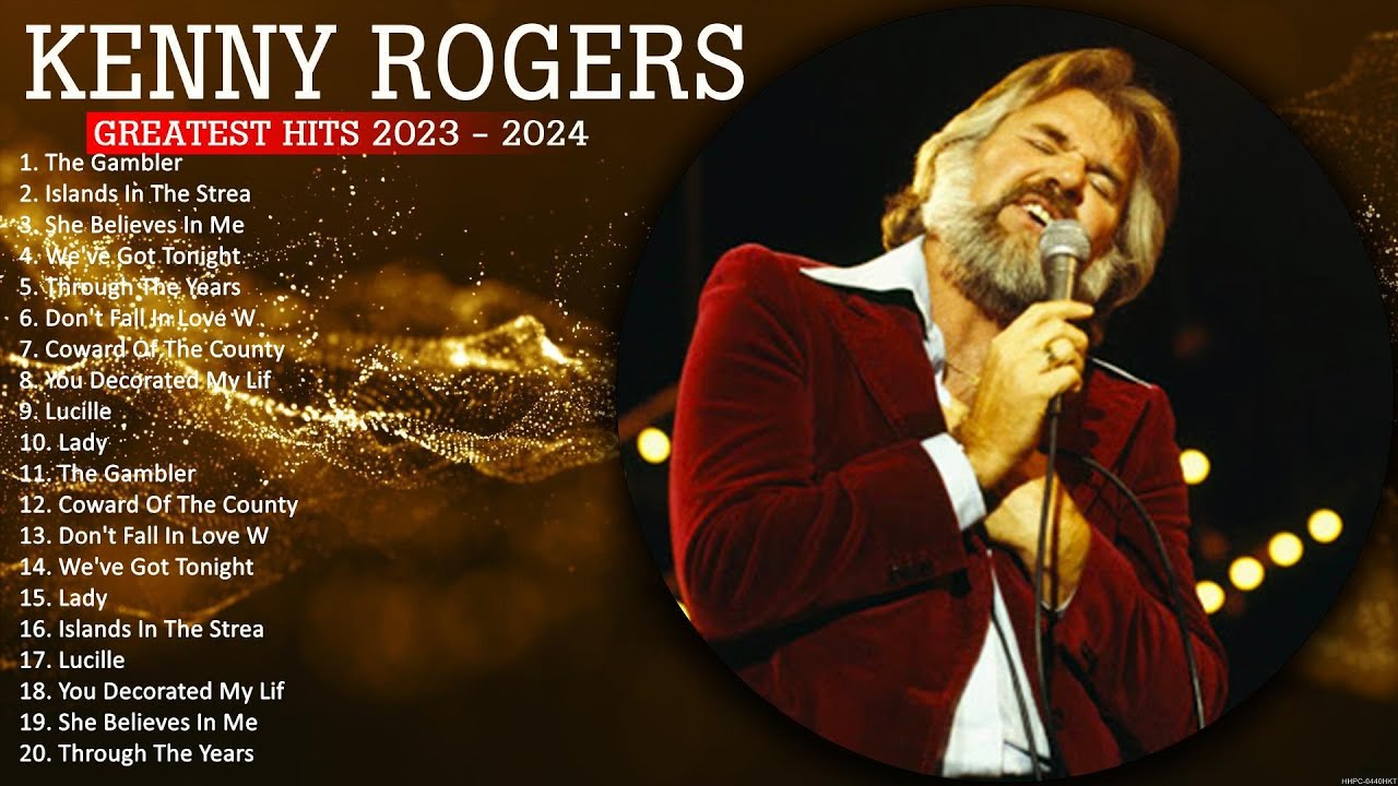 Kenny Rogers Greatest Hits Full Album 🎵 The Gambler, Through The Years ...