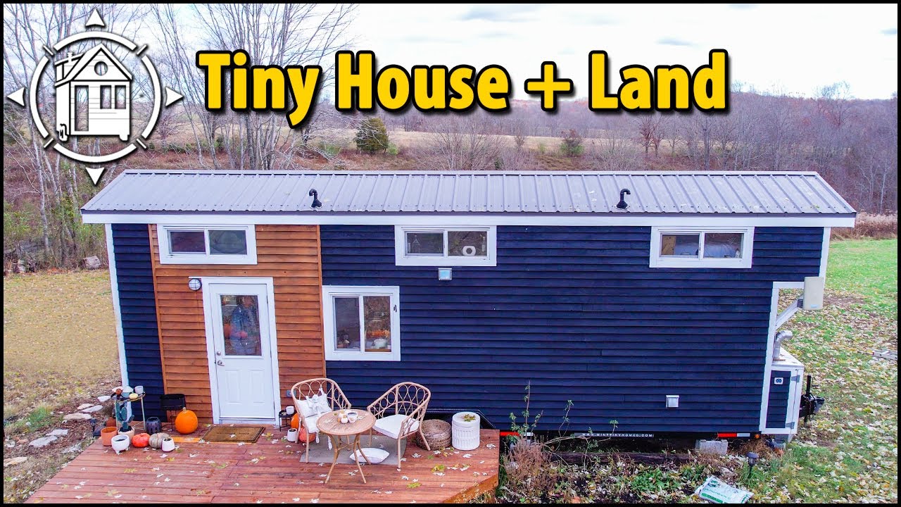 Modern Tiny House + private land is their dream homestead - YouTube