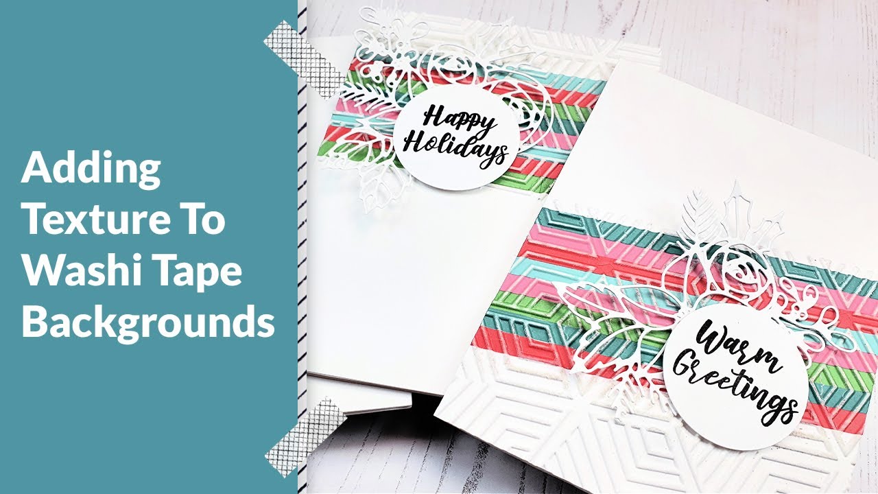 Adding Texture To Washi Tape Backgounds - YouTube