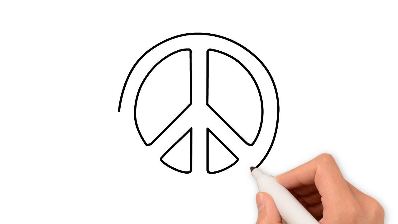 Peace Sign Pencil Drawings