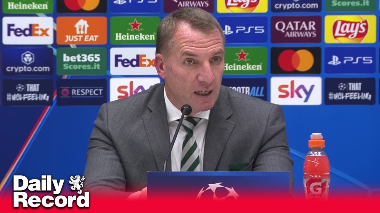 Brendan Rodgers post-game press conference following Celtic tie with ...