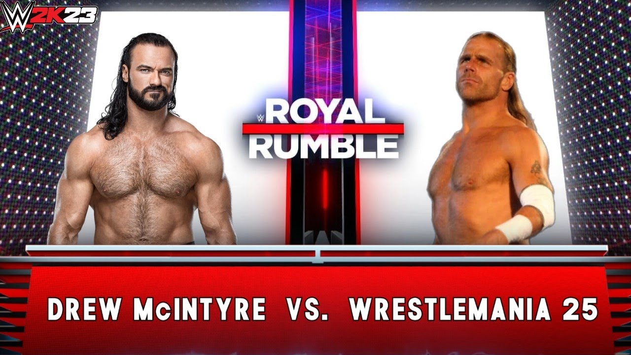 Full Match - Drew McIntyre vs. Shawn Michaels: Royal Rumble|WWE 2K23 ...