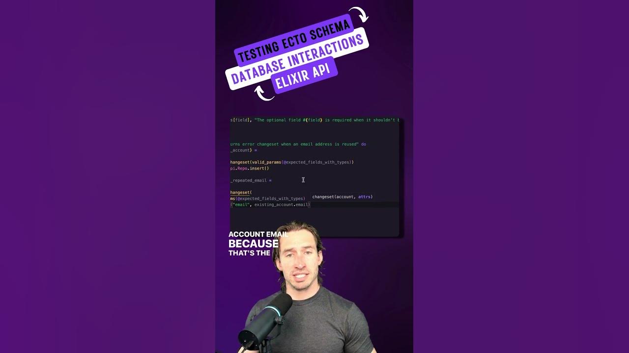 Testing Ecto Schema Using Database Interactions In Our Elixir Rest Api Project Youtube