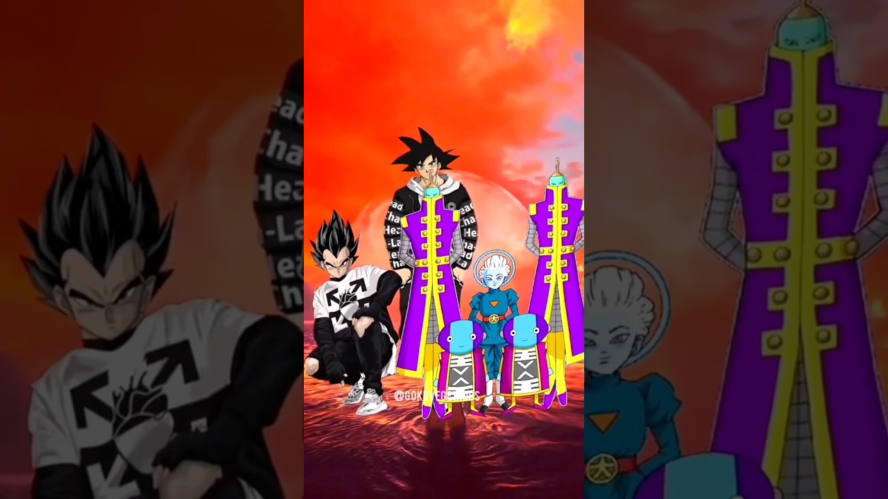 Vegeta Q + Goku Quanwang + Grand Priest + Guard #sho - YouTube