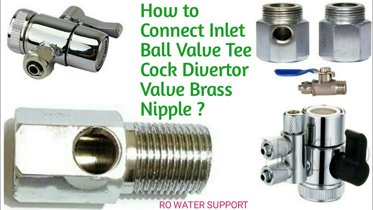 How To Connect Inlet Set With Divertor Valve For RO Water Purifier ...