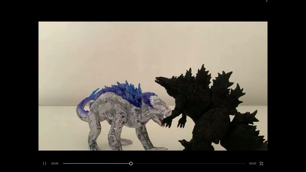 Godzilla vs Shimo stop motion - YouTube
