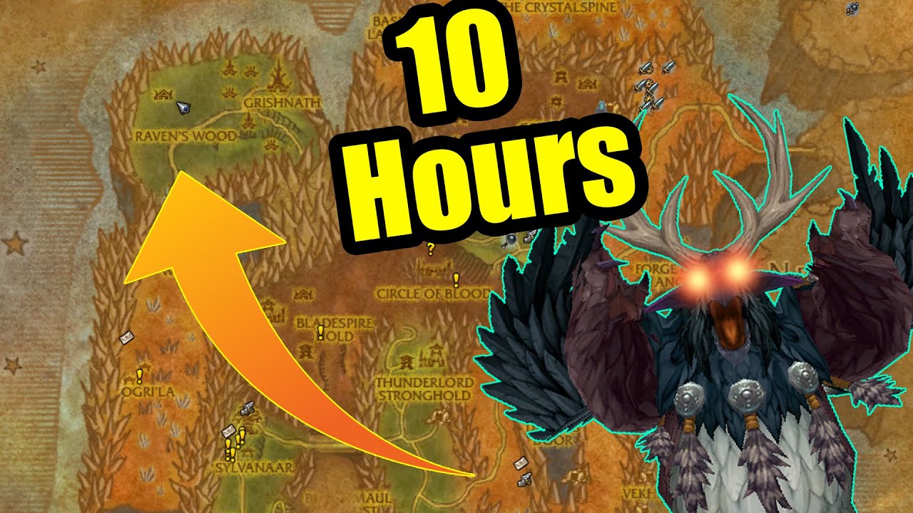 I Spent 10 Hours In Raven's Wood! - Classic WoW TBC Gold Farm - YouTube