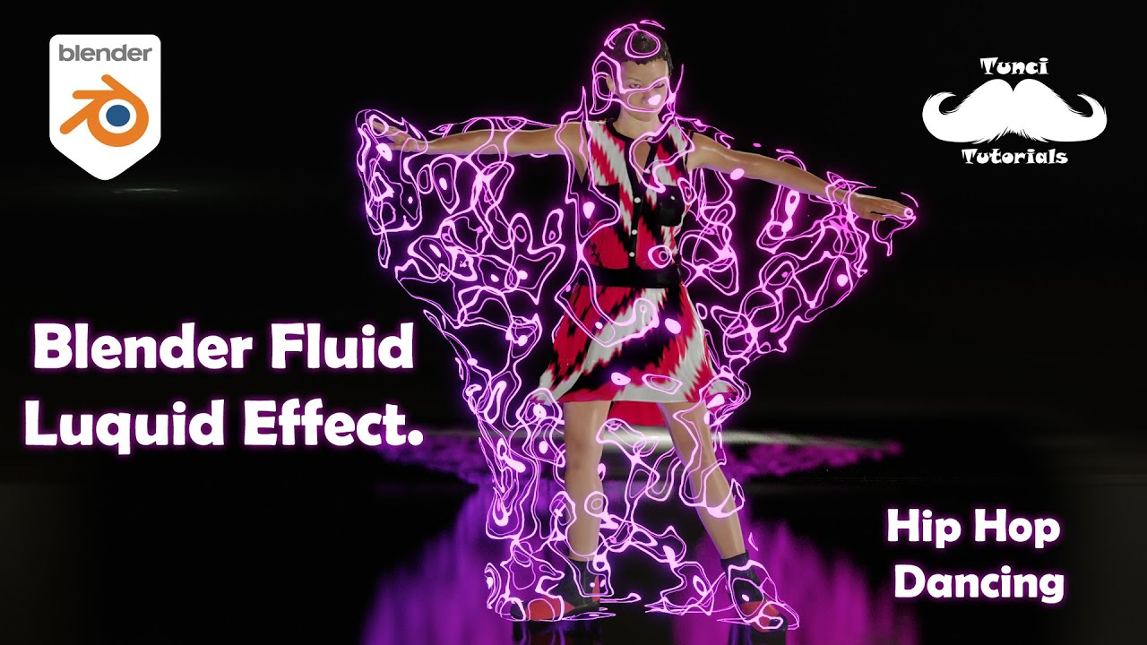 Blender Fluid Luquid Effect.(Hip Hop Dancing) - YouTube