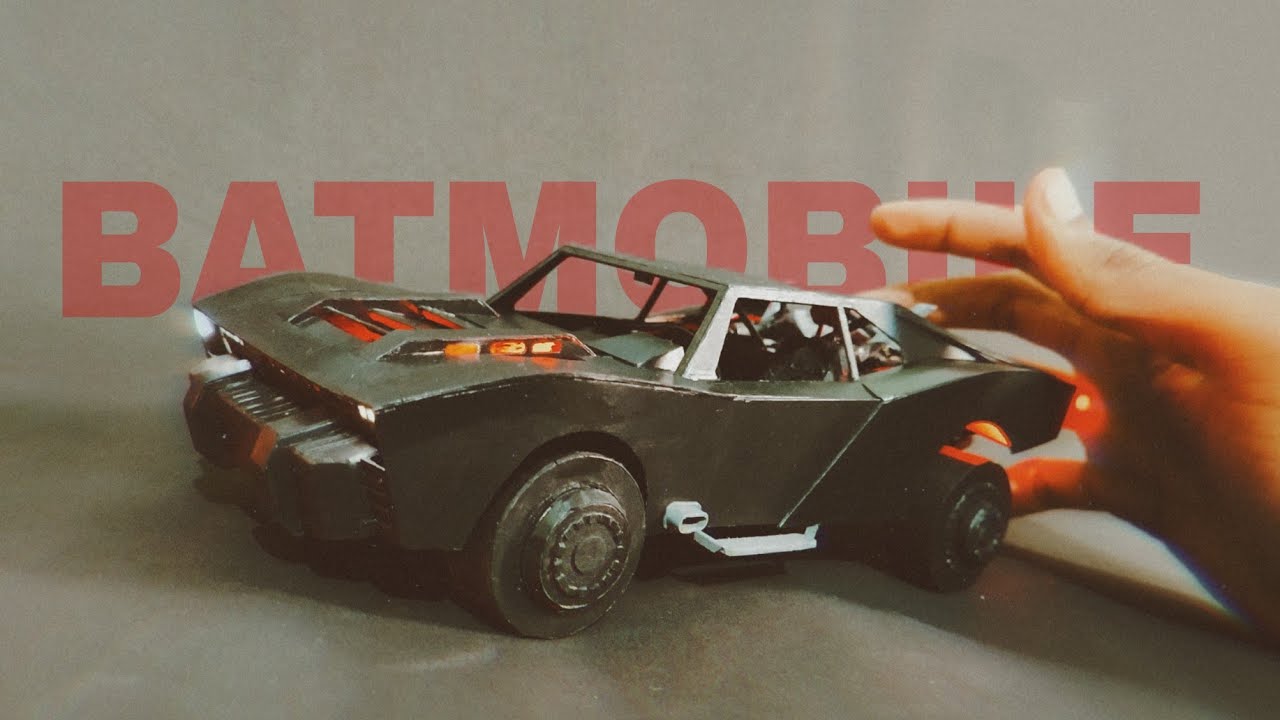Recreating the BATMOBILE with paper! - YouTube