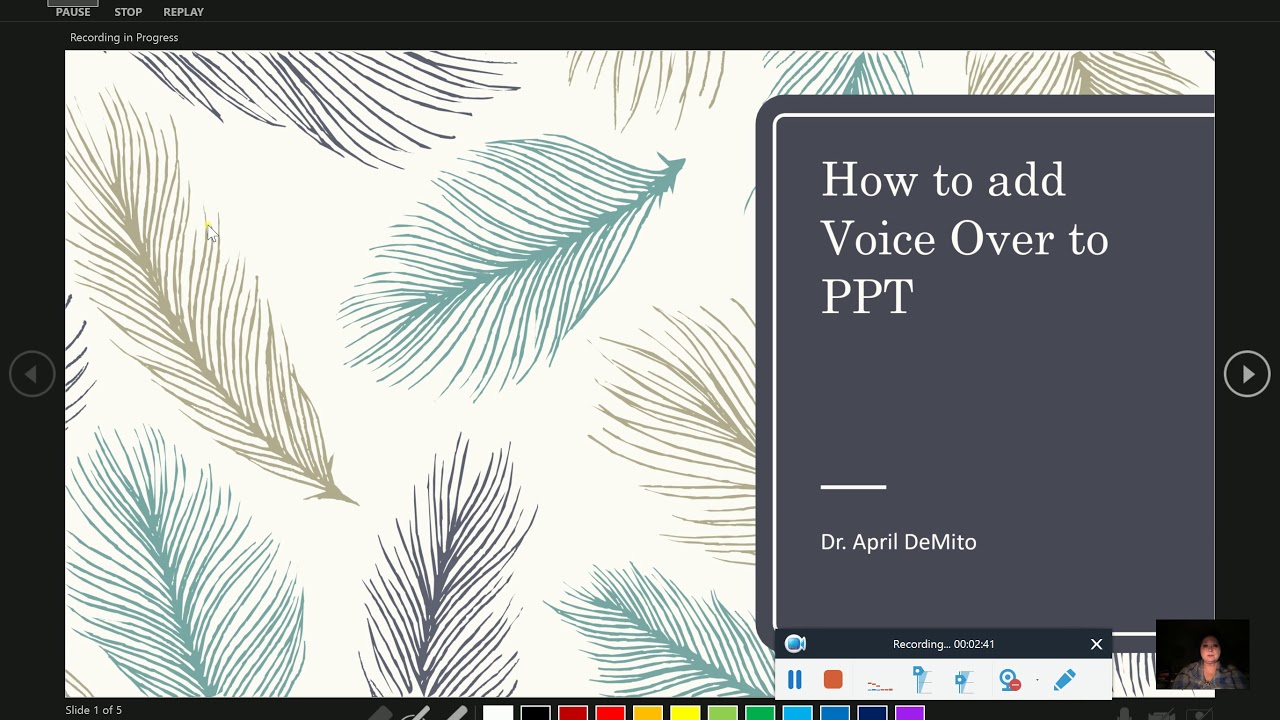 How to make a ppt with voice over - YouTube
