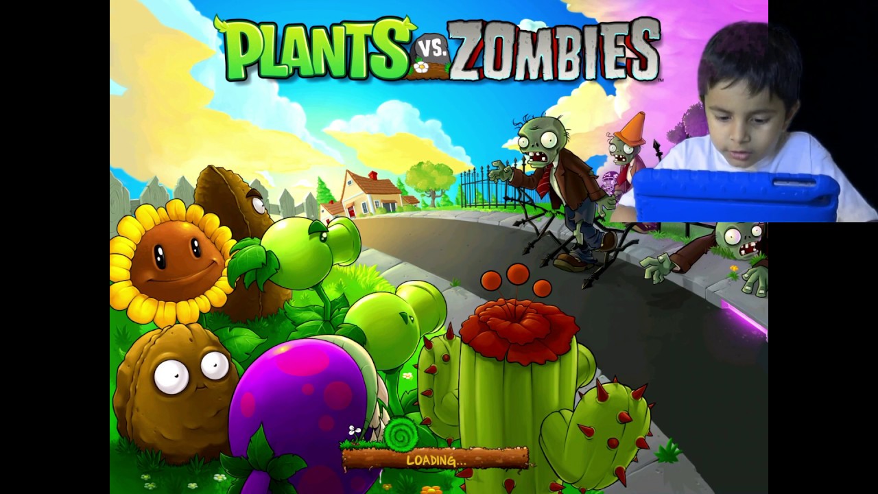Plants vs Zombies level 2-8 walkthrough with Ryan - YouTube