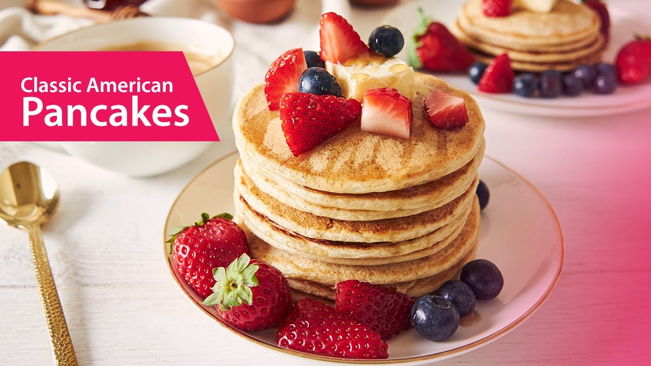 Clatite americane | Reteta originala - American pancakes - YouTube