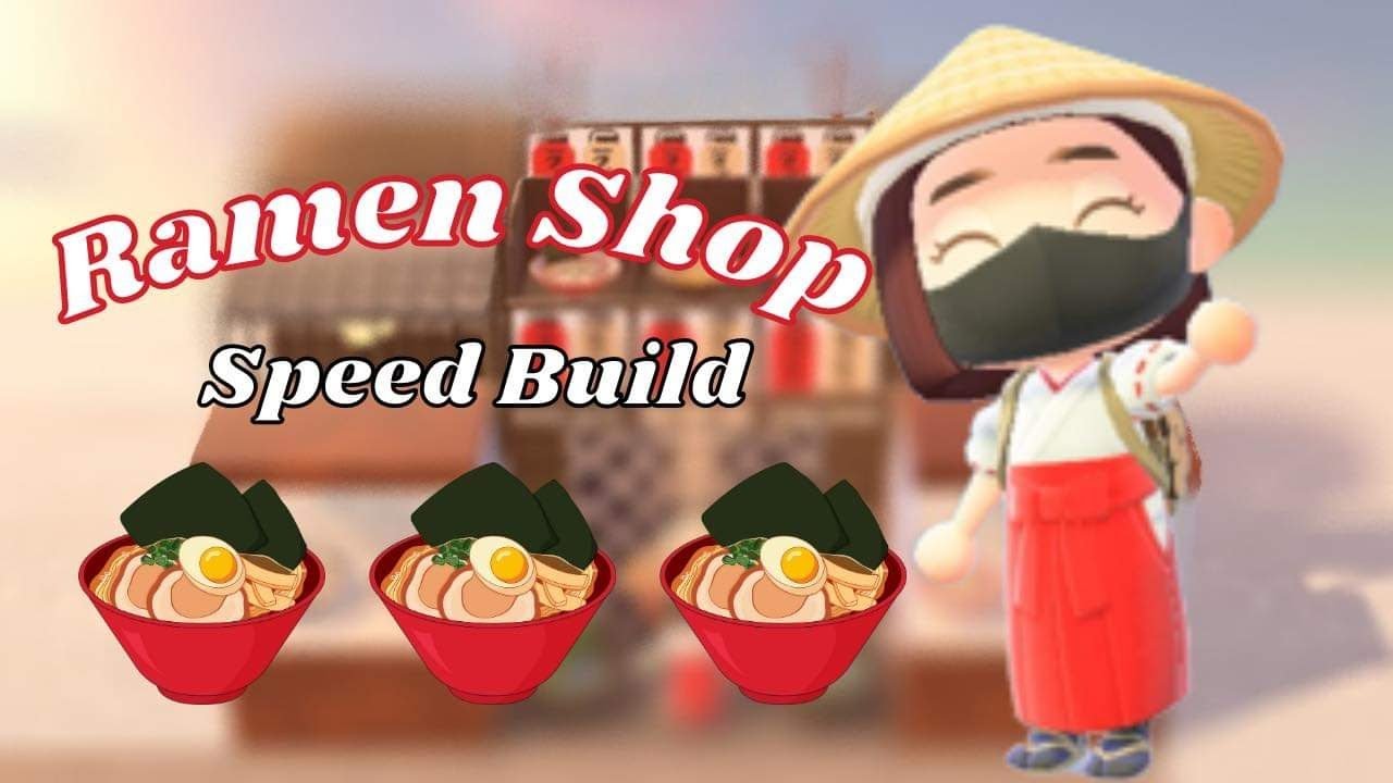Build a Ramen Shop with me! | Animal Crossing | Speed Build - YouTube