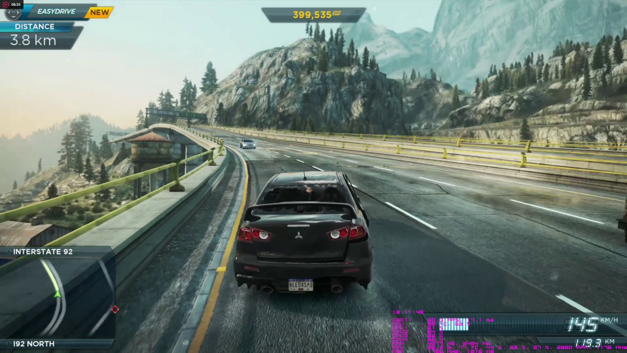 Need For Speed Most Wanted 2013 PC Gameplay test Asus RX 480 4GB Dual ...