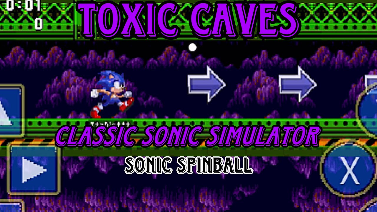 Classic Sonic Simulator TS- Toxic Caves (Sonic Spinball) - YouTube