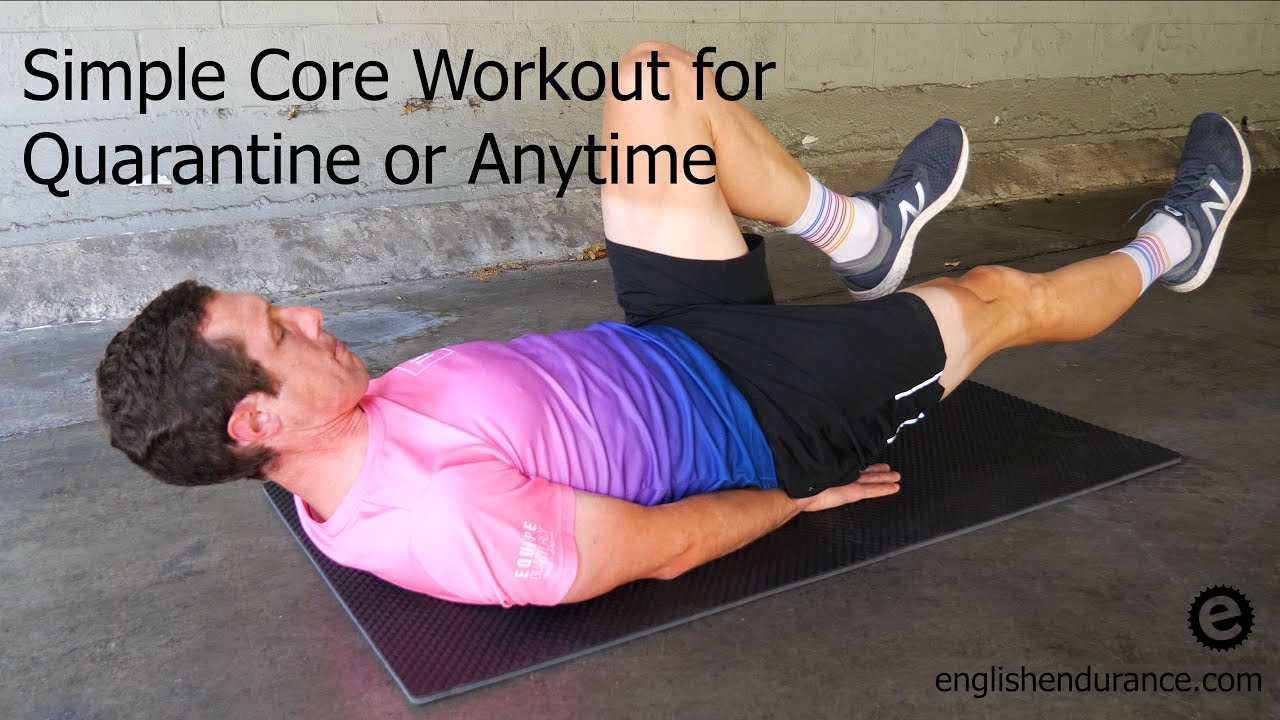 Simple Core Workout for Quarantine or Anytime - YouTube