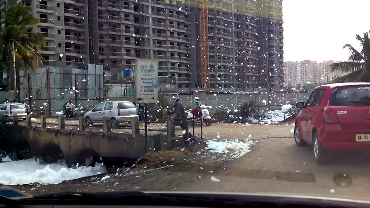 Bangalore's Bellandur lake at its best. - YouTube