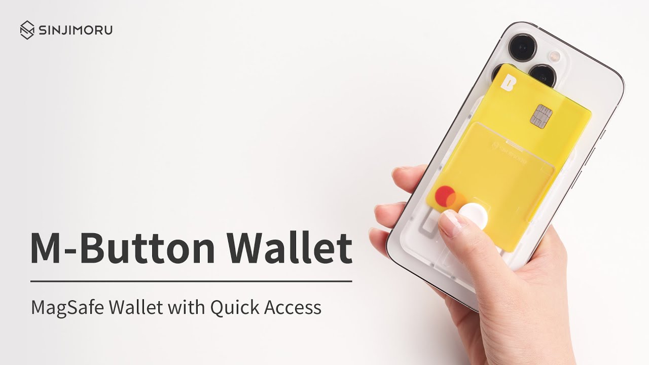 Sinjimoru Magnetic Phone Pop Up Wallet for MagSafe. M-Button Wallet ...