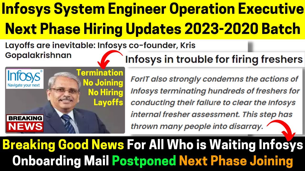 Breaking News Infosys in Trouble For Firing Employees SE & OE Role ...