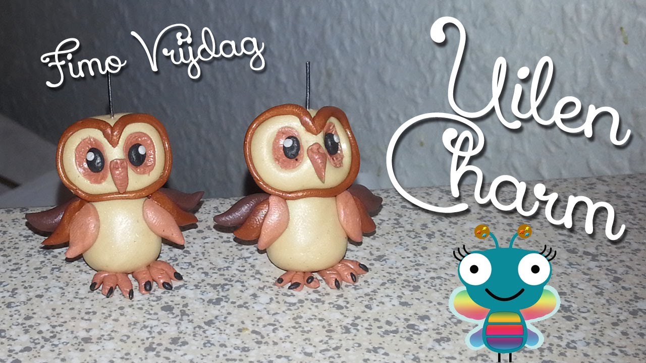 Fimo Vrijdag #1, Diy Uilen Charm Schattige Uil Zelf Kleien Van Polymeer ...