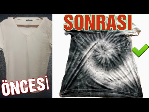 Batik Boyama İle Pratik Spiral Kumaş Boyama (Tie Dye)