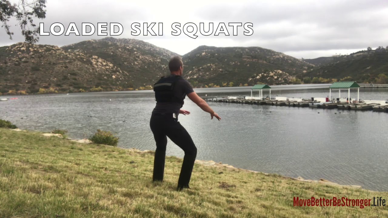 LOADED SKI SQUATS - YouTube
