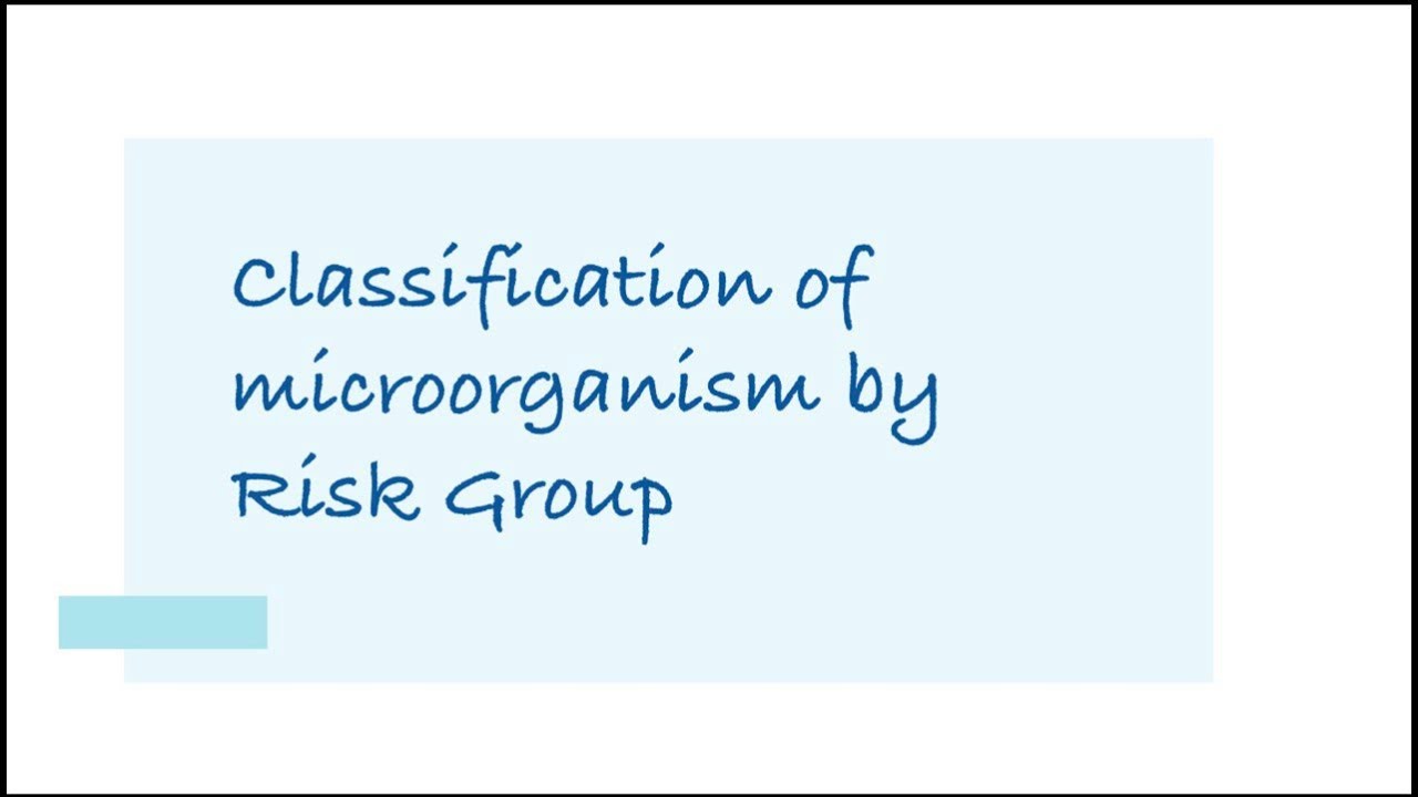 Classification of microorganisms by Risk Group | Study Biology with ...