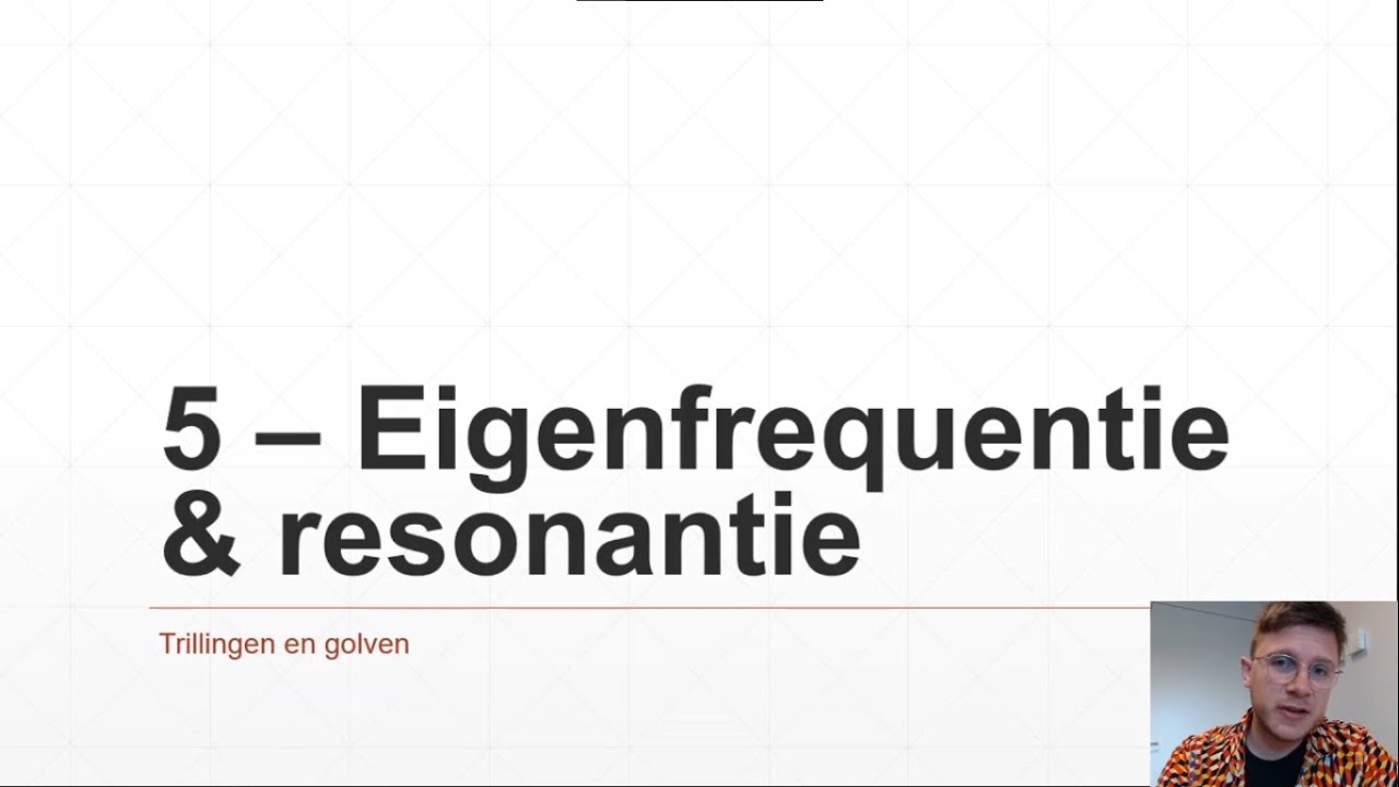 Bovenbouw - Trillingen en golven 5 - Eigenfrequentie & resonantie - YouTube