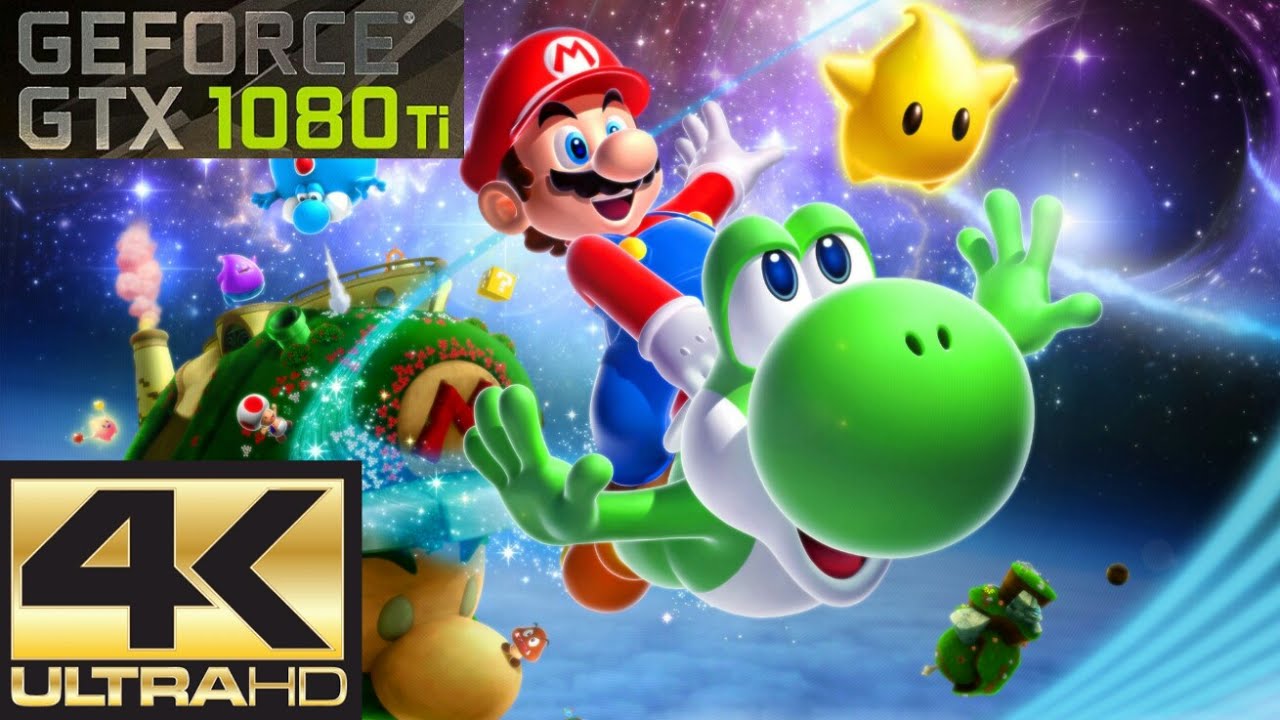 Super Mario Galaxy 4K GTX 1080 TI - YouTube