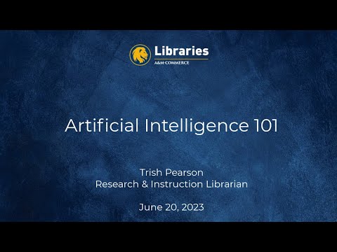 Artificial Intelligence 101 - YouTube