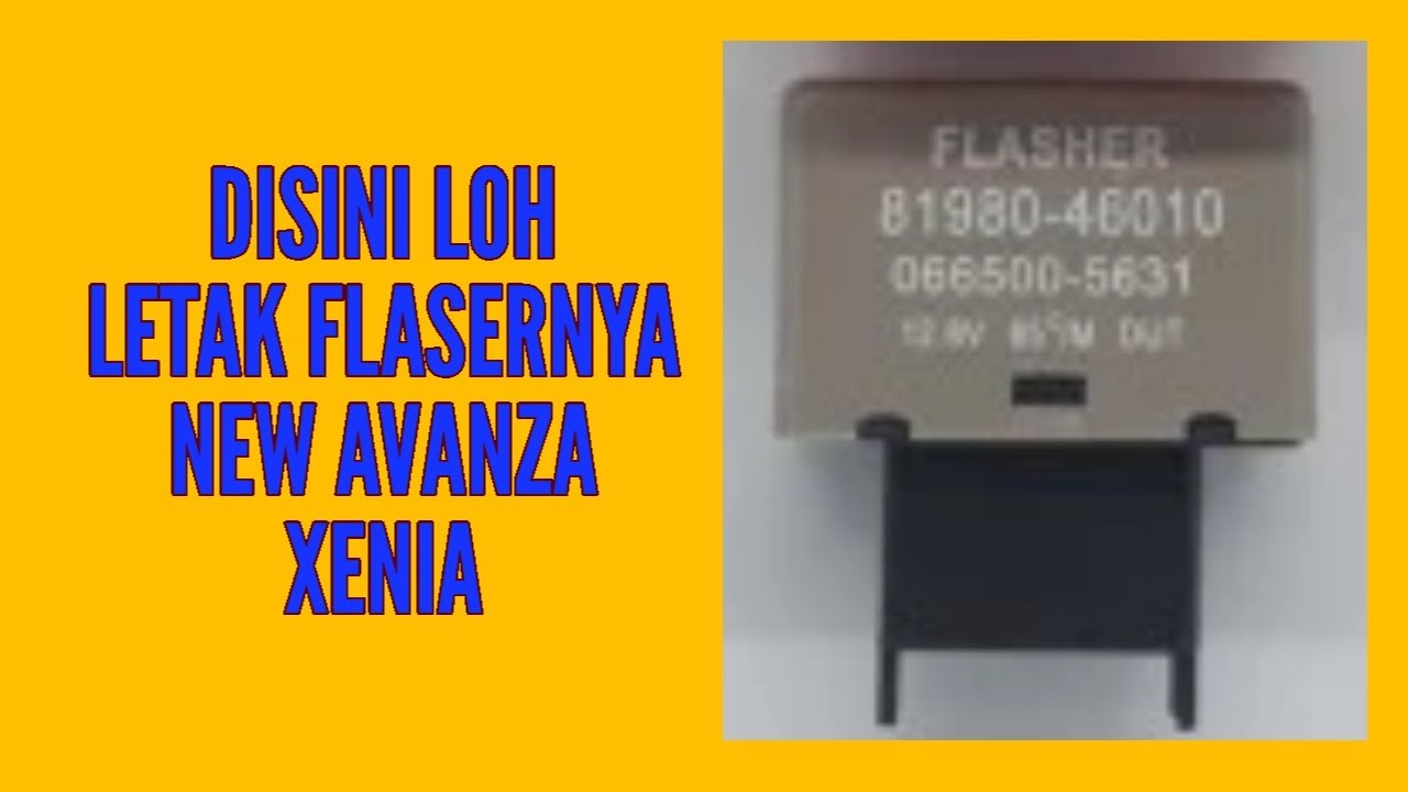 Ternyata disini letak flaser atau Tomsol mobil New Avanza - YouTube