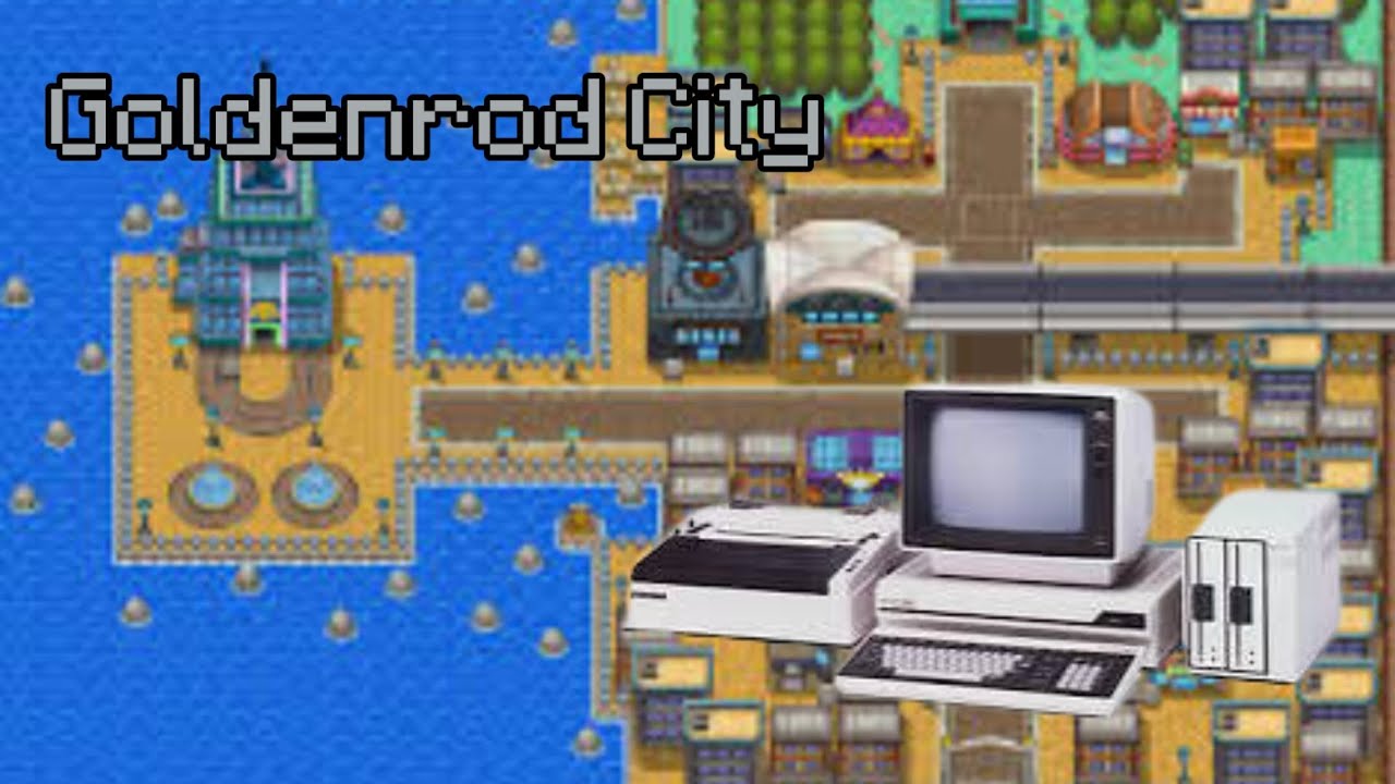 Pokémon HeartGold/SoulSilver - Goldenrod City (PC-98 Soundfont) - YouTube