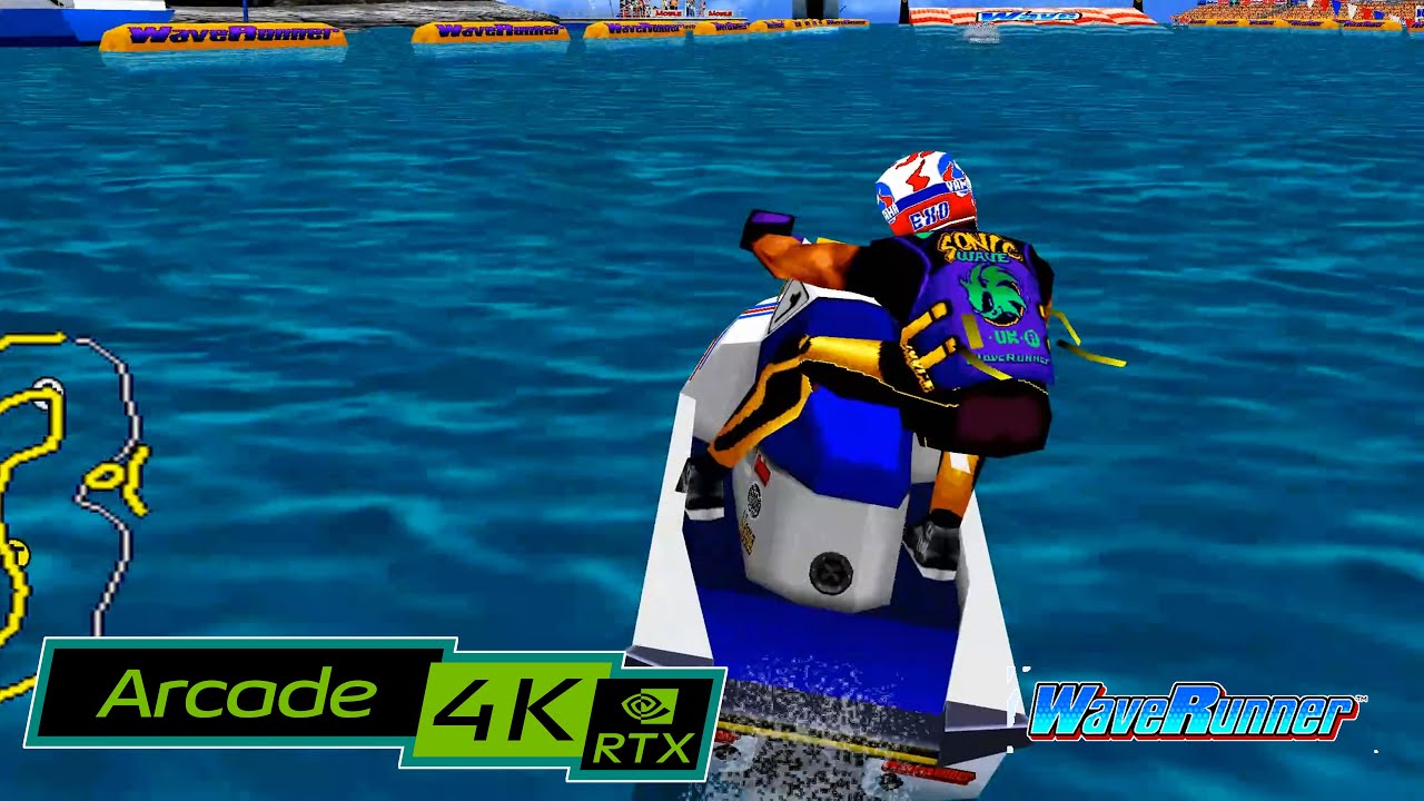 WAVE RUNNER / 4K Sega Model 2 emulator / RTX 2080ti - YouTube