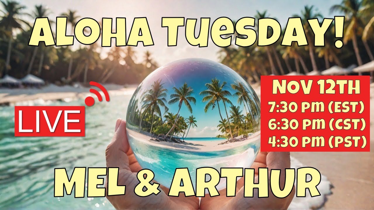 It's Aloha Tuesday with Mel & Arthur LIVE 11/12/24 - YouTube