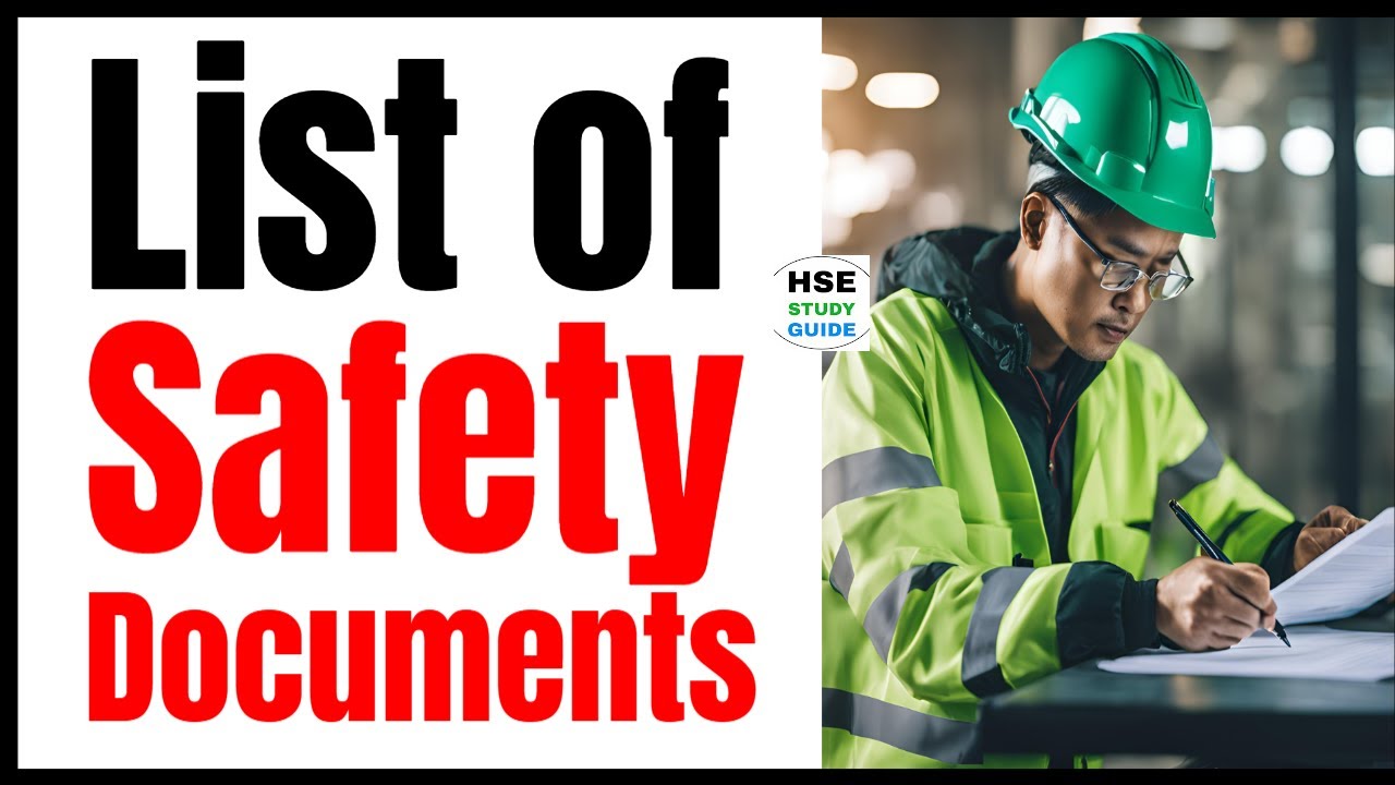 List of Safety Documents @hsestudyguide - YouTube