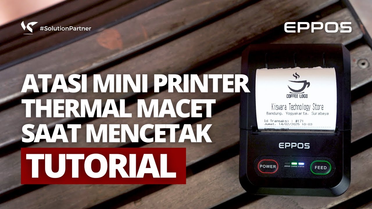 CARA ATASI MINI PRINTER THERMAL MACET SAAT MENCETAK STRUK - YouTube