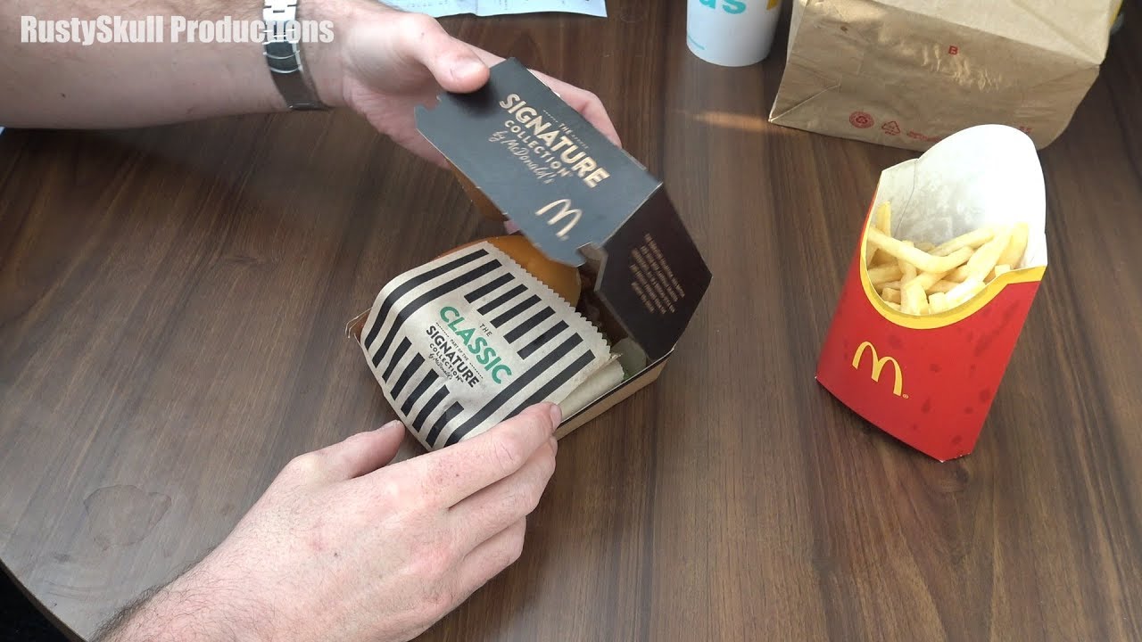 McDonalds Signature Classic Burger - YouTube