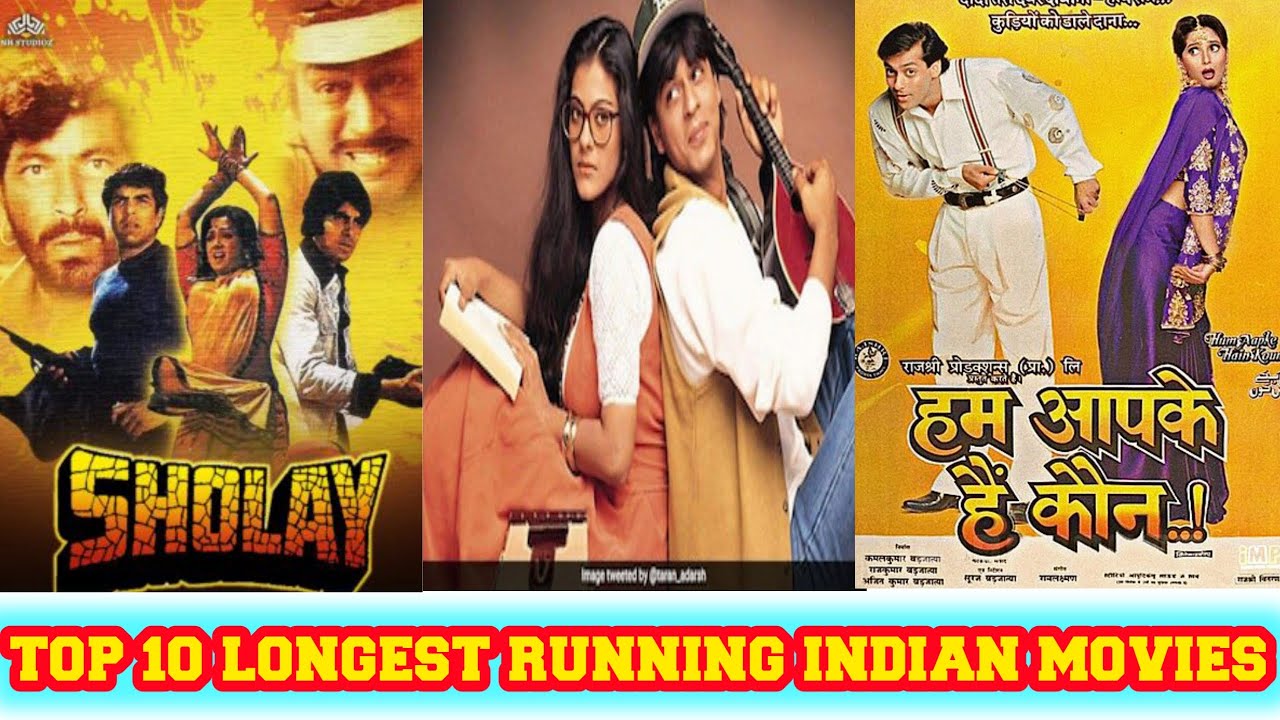 Top 10 longest running movie on theaters in india - YouTube